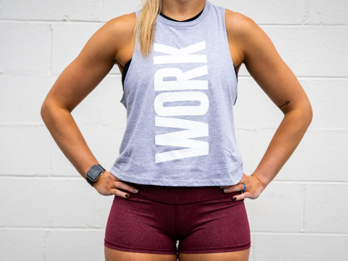 WORK Collection Light Grey Muscle Tank – 4Time